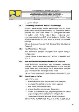 Membuat laporan harian | DOCX