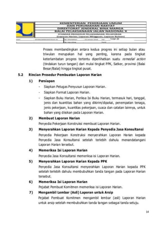 Membuat laporan harian | DOCX