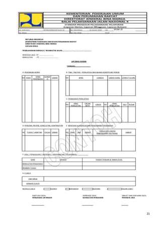 Membuat laporan harian | DOCX