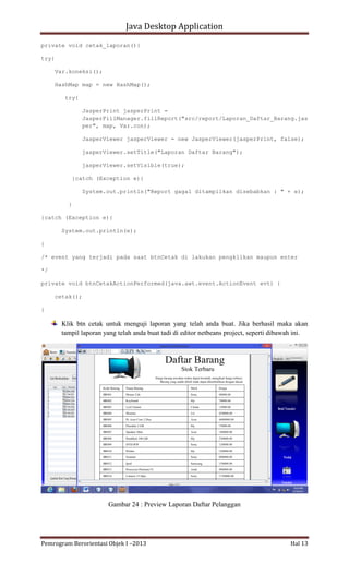Membuat laporan menggunakan i report 5 by depandi enda | PDF