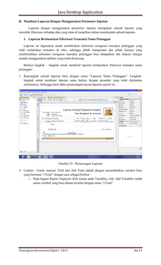 Membuat laporan menggunakan i report 5 by depandi enda | PDF