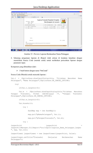Membuat laporan menggunakan i report 5 by depandi enda | PDF