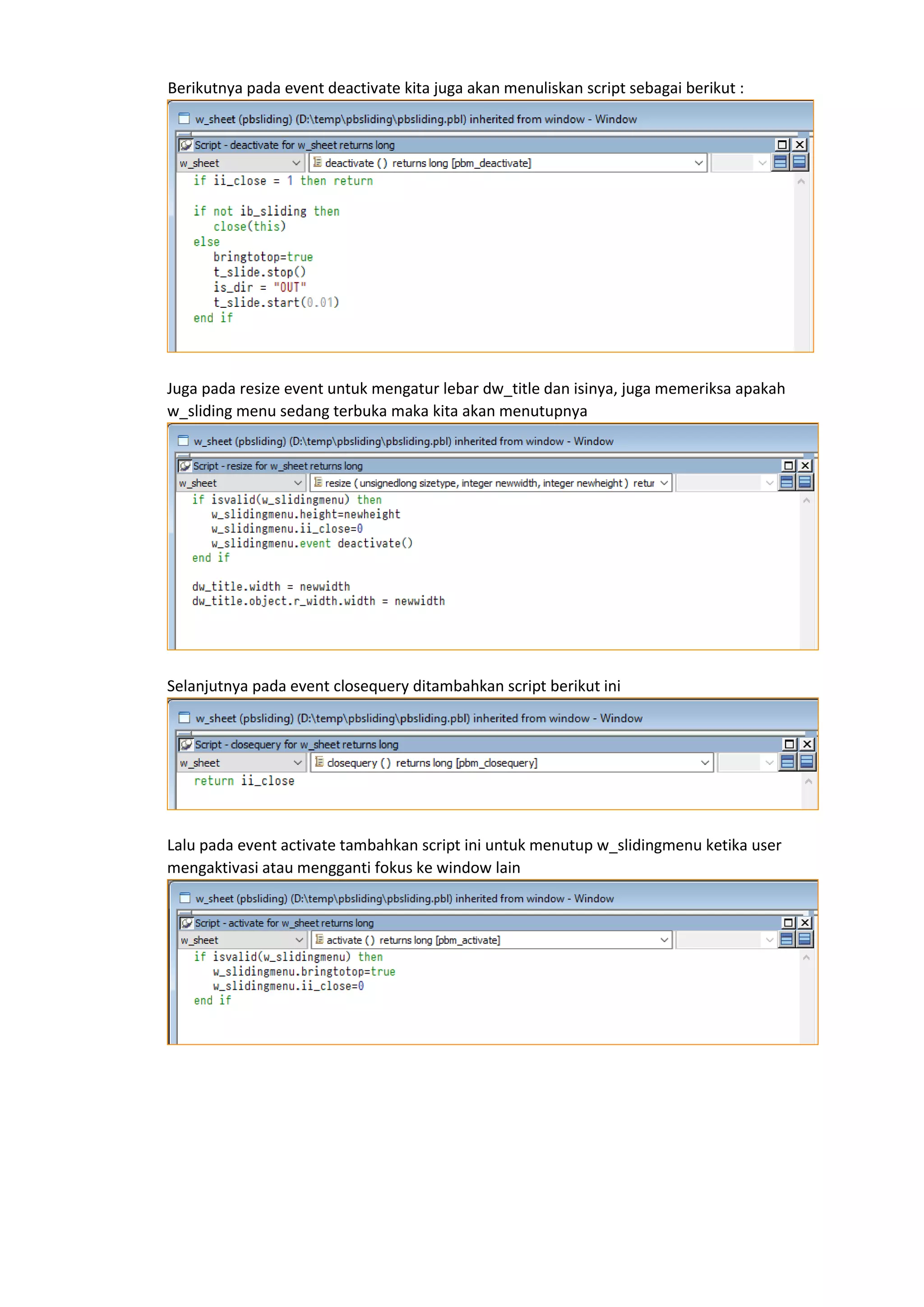 Membuat left side menu hamburger style | PDF