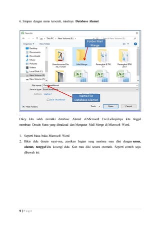 Membuat mail merge dengan dokumen microsoft word | DOCX