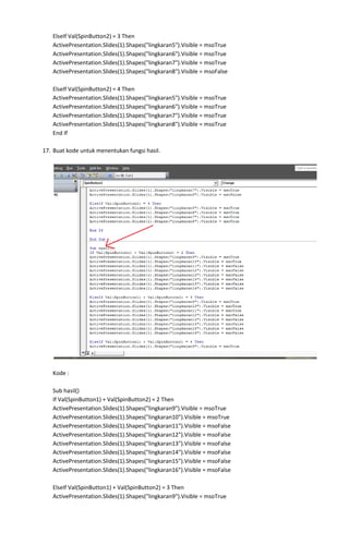 Membuat media belajar dengan vba power point | PDF | Desktop Publishing ...