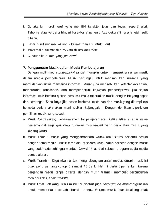Membuat media pembelajaran yang menarik | PDF
