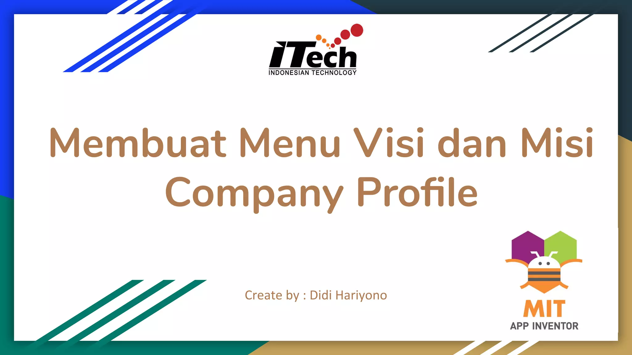 Membuat menu visi dan misi company profile | PDF