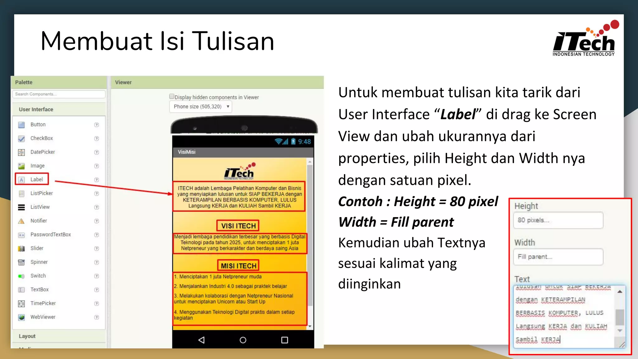 Membuat menu visi dan misi company profile | PDF