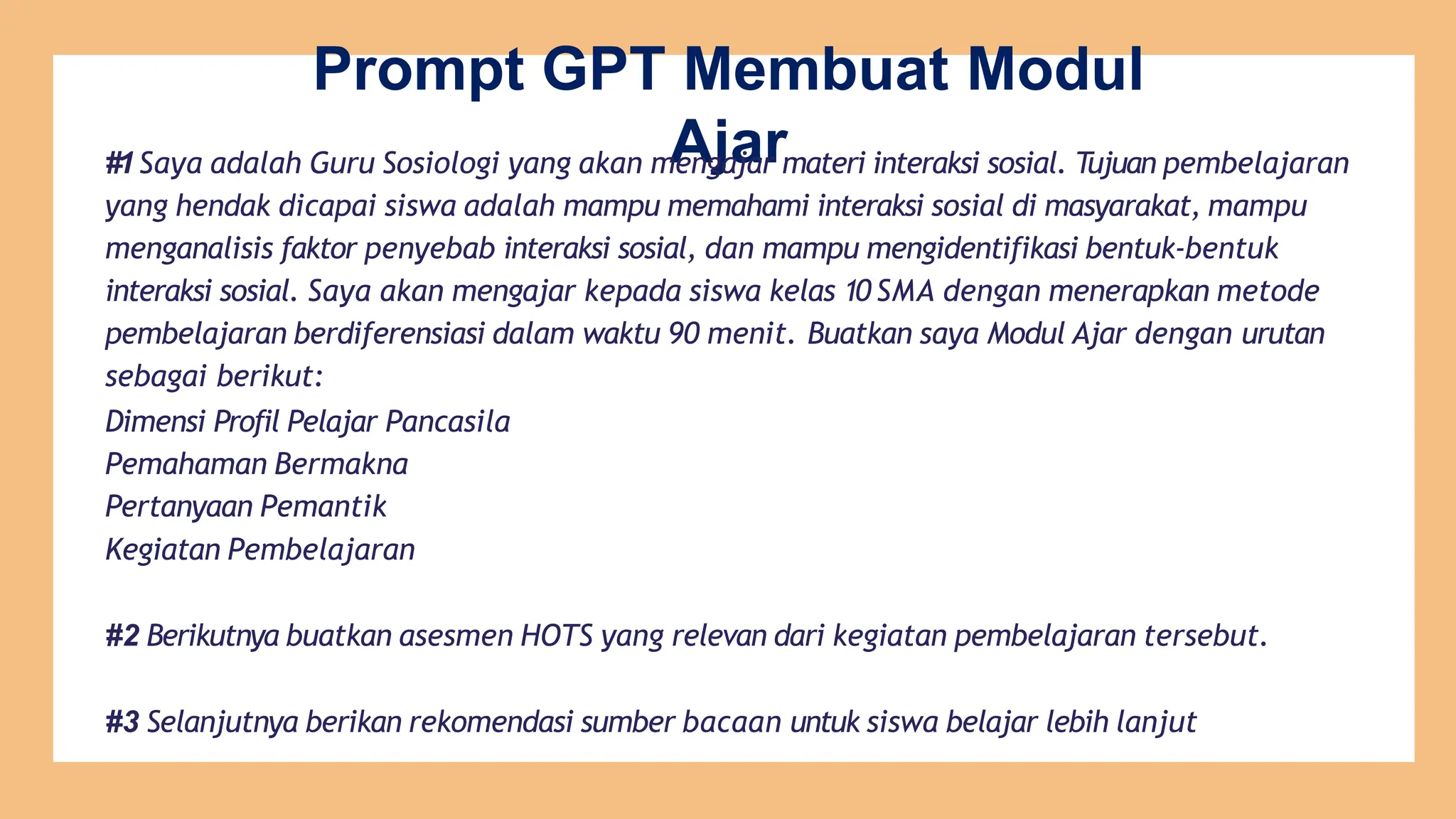 MEMBUAT MODUL AJAR BERBASIS ARTIFICIAL INTELLEGENCE (AI) | PPTX