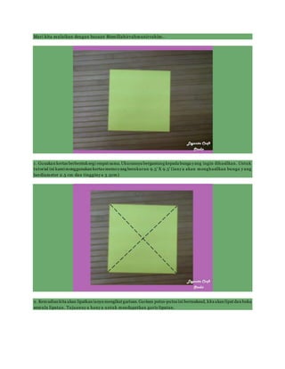 Membuat origami bunga tulip | DOCX