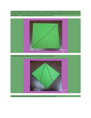 Membuat origami bunga tulip | PDF