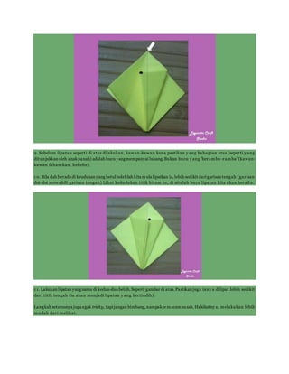 Membuat origami bunga tulip | PDF