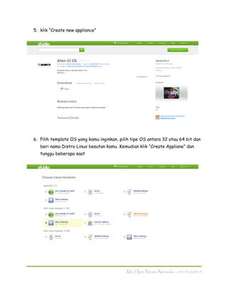 Membuat os dengan susestudio | PDF