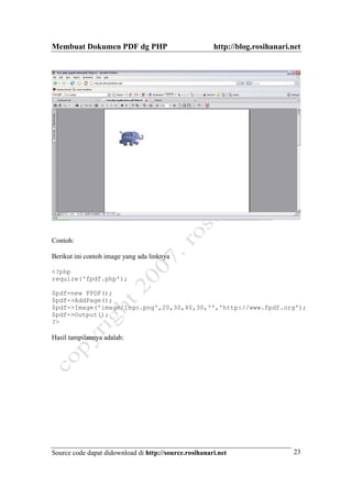 Membuat pdf dg_php_tutorial-libre | PDF