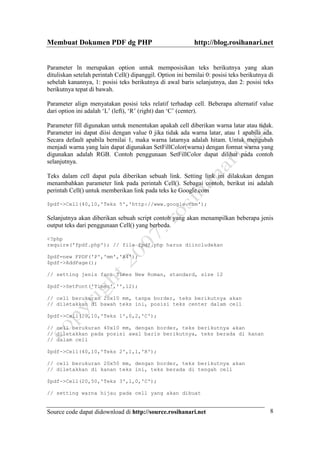 Membuat pdf dg_php_tutorial-libre | PDF