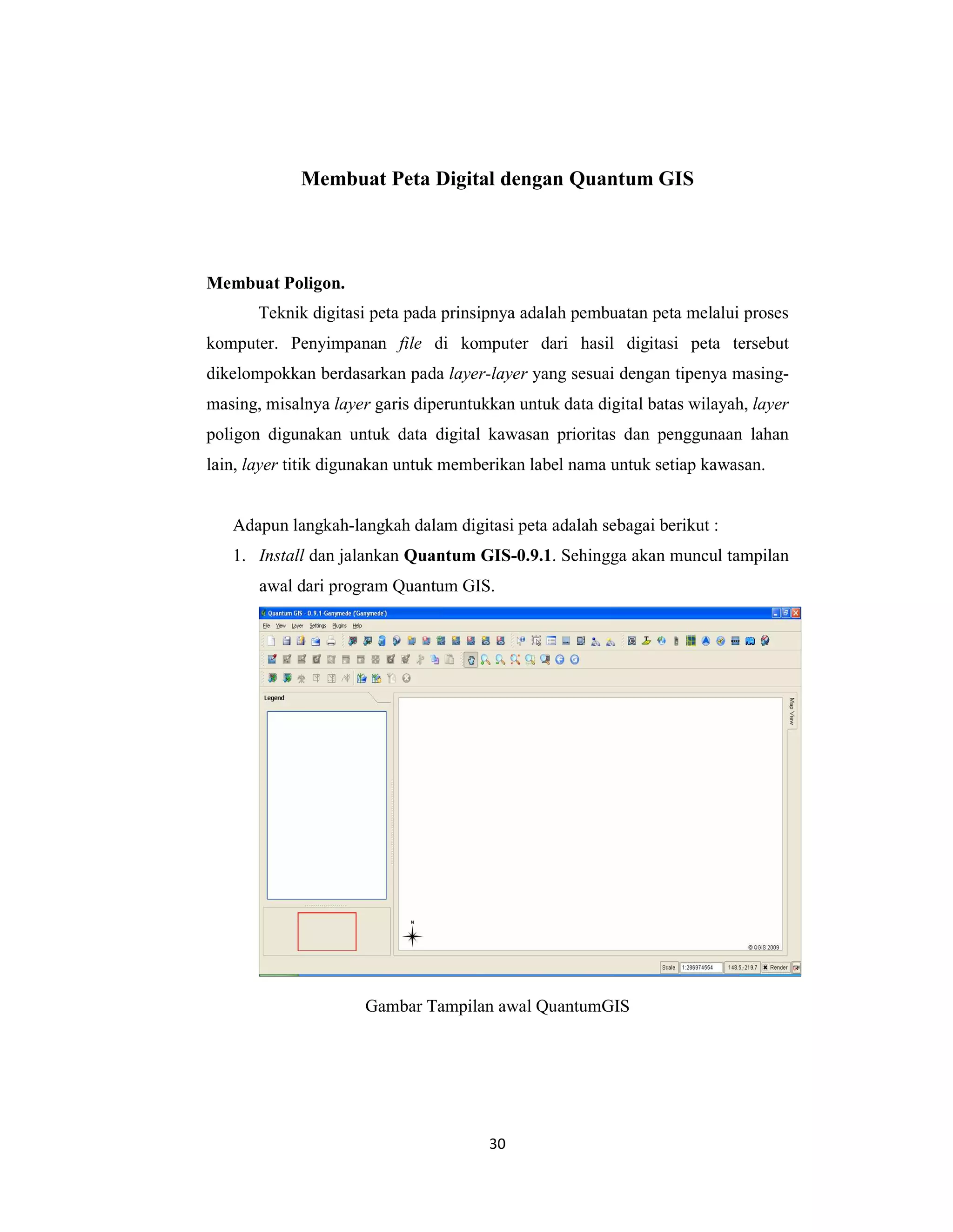 Membuat peta digital dengan quantum gis | PDF