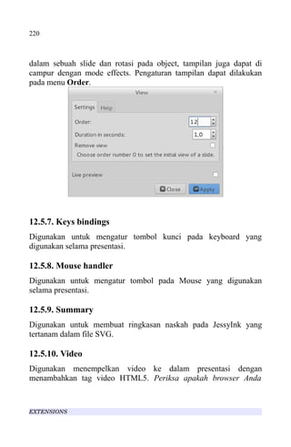 Membuat presentasi menggunakan inkscape | PDF