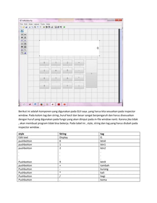 Membuat program kalkulator sederhana dengan matlab | DOCX