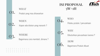 Membuat proposal produk dengan ms. power point | PPTX