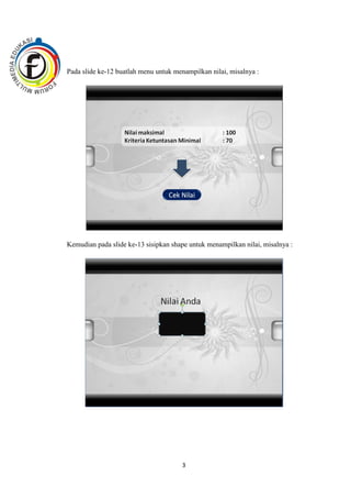 Membuat quiz interaktif dengan visual basic for applications | PDF