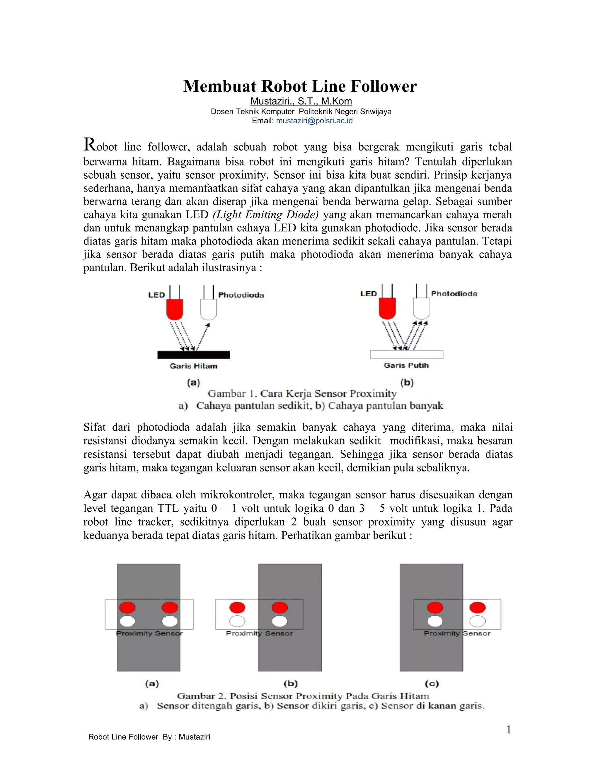 Membuat robot line follower psrits | PDF