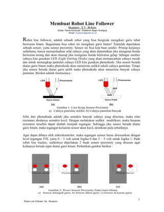 Membuat robot line follower psrits | DOC