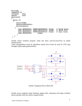 Membuat robot line follower psrits | DOC