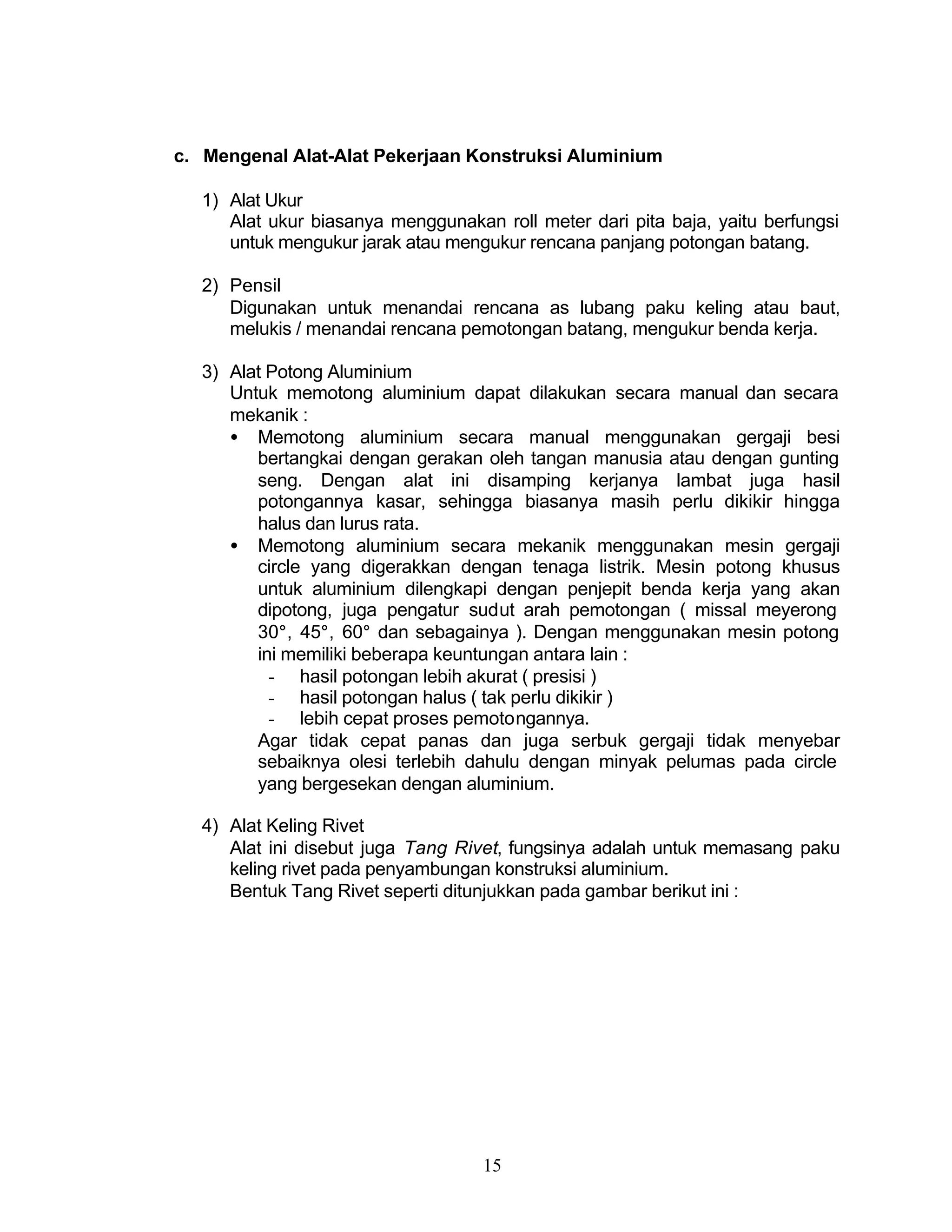 Membuat sambungan batang_aluminium_dengan_paku_keling_rivet_dan_baut ...
