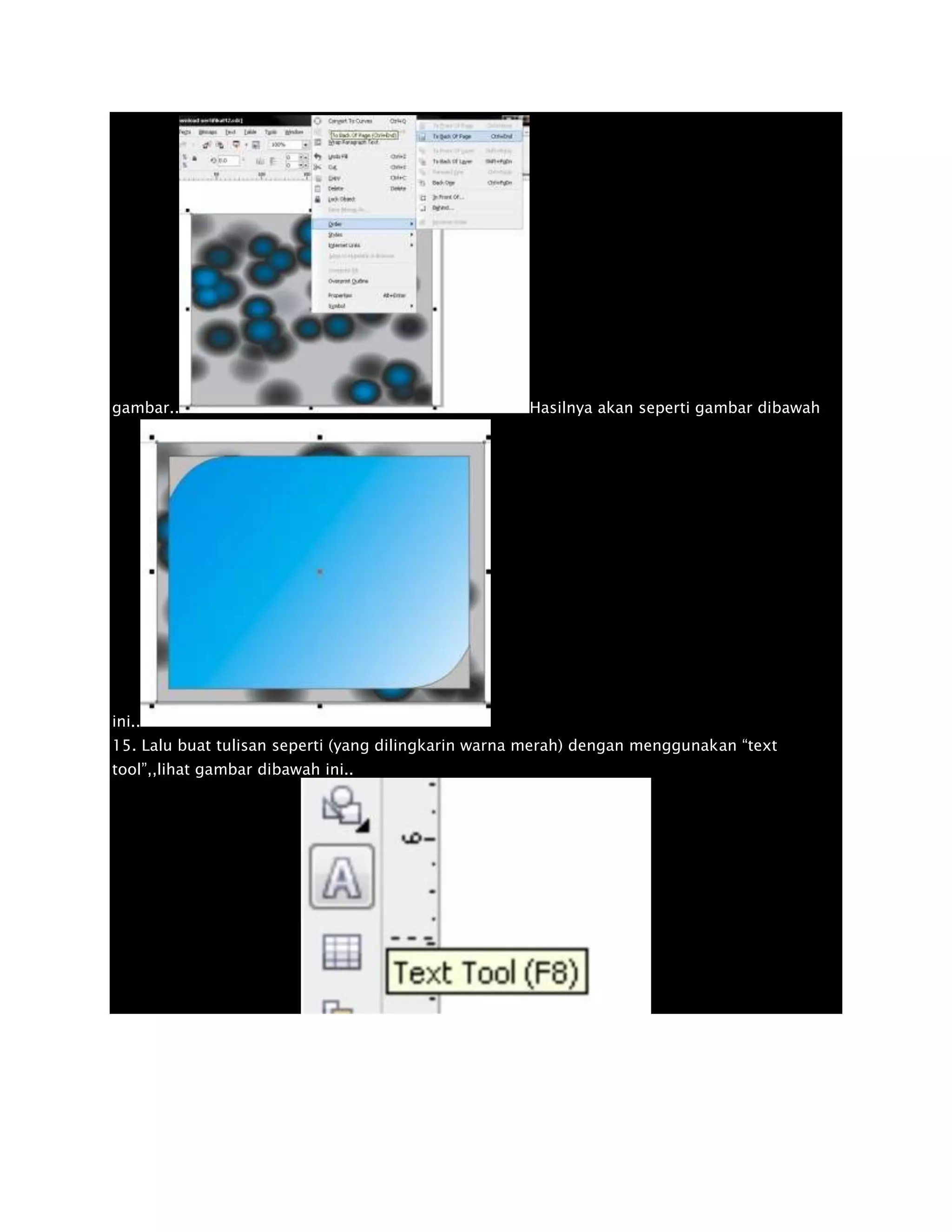 Membuat sertifikat melalui corel draw | DOC
