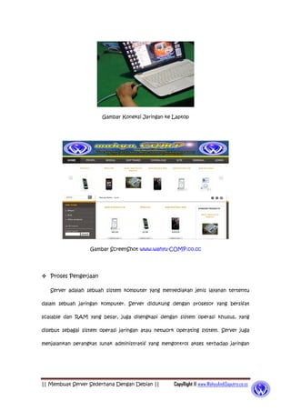 Membuat server sederhana dengan debian | PDF