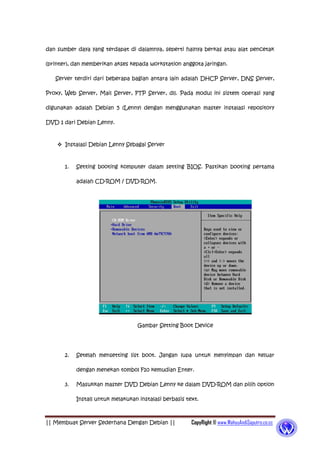 Membuat server sederhana dengan debian | PDF