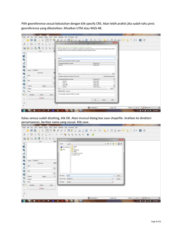 Membuat shapefile baru pada quantum gis 2 2 | PDF