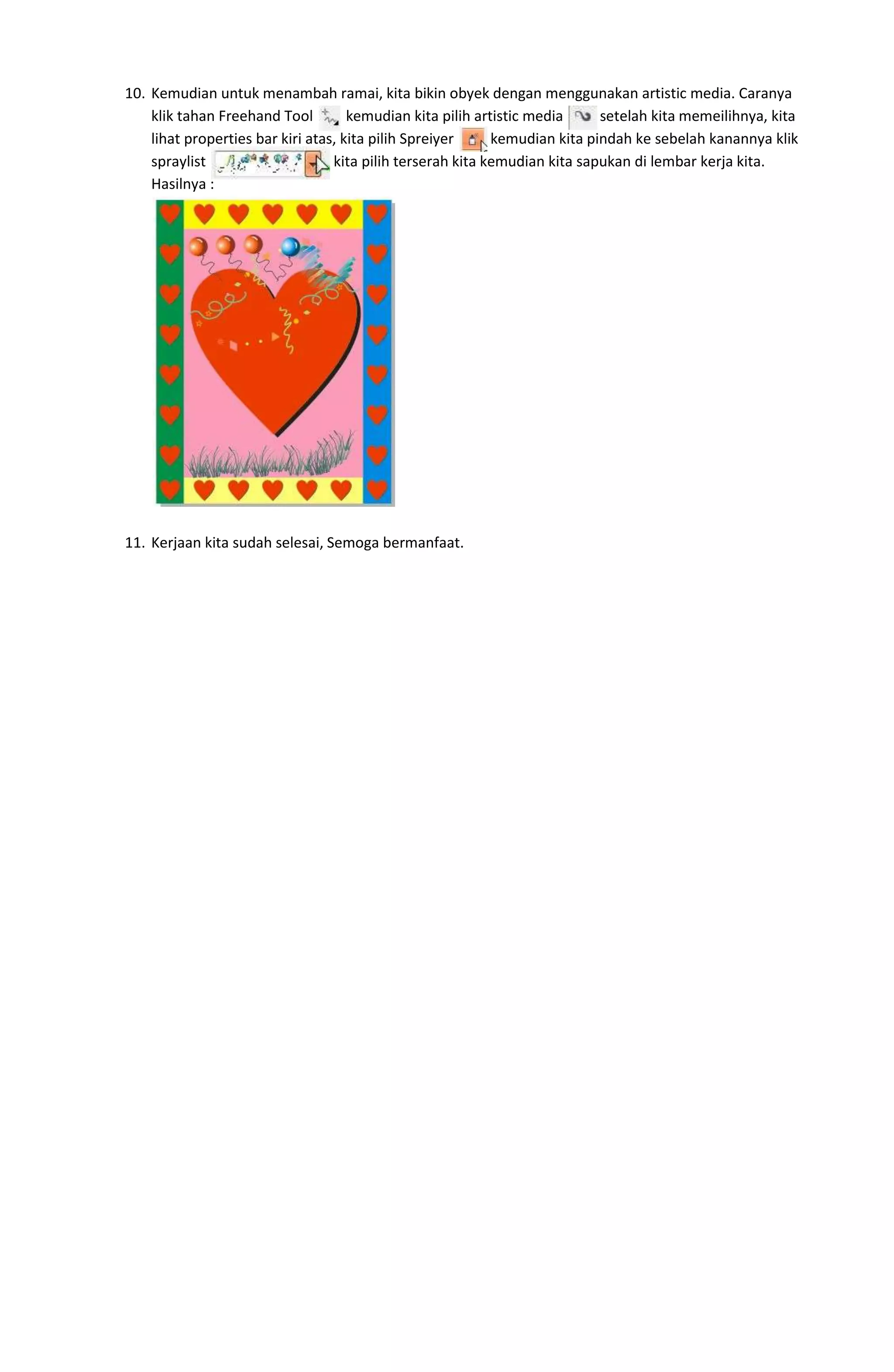 Membuat simbol hati | DOCX