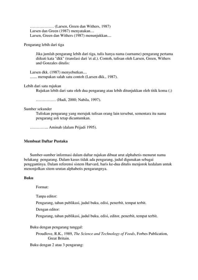 Membuat sitasi & daftar pustaka | PDF
