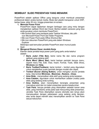 Membuat slide presentasi_yg_menarik | PDF