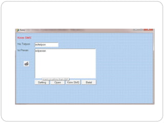 Membuat sms gateway dengan delphi 7(indra) | PPTX