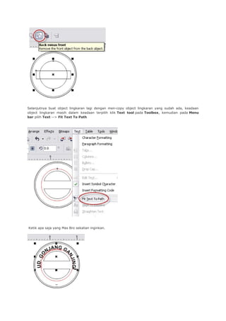 Membuat stempel palsu dg corel draw | DOC