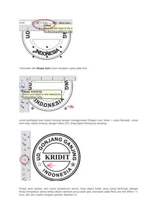 Membuat stempel palsu dg corel draw | DOC