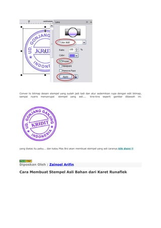 Membuat stempel palsu dg corel draw | DOC