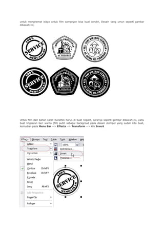 Membuat stempel palsu dg corel draw | DOC