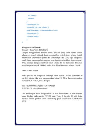 Membuat stopwatch menggunakan mikrokontroler atmega16 by muhammad ...