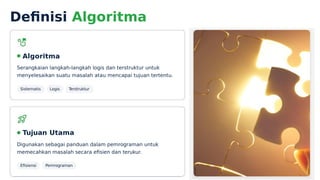 Membuat Struktur Slide tentang Strategi Algoritma dan Pemrograman.pptx