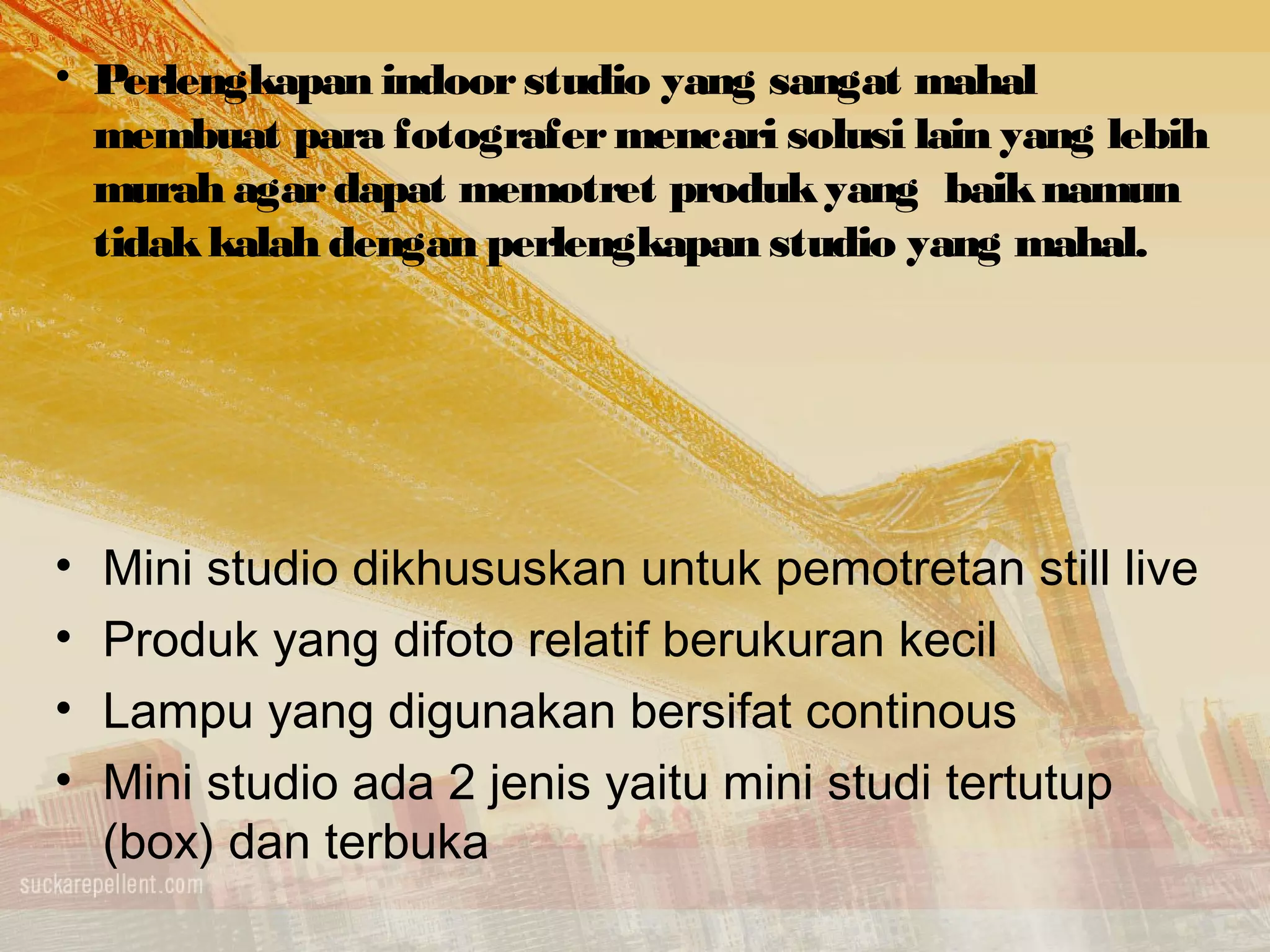 Membuat studio mini | PPT