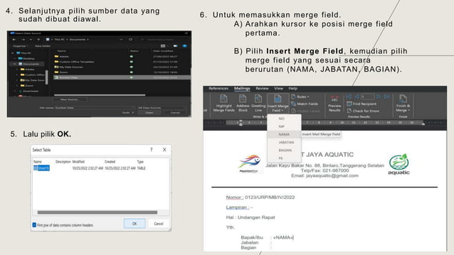 MEMBUAT SURAT UNDANGAN DENGAN MAIL MERGE.pptx