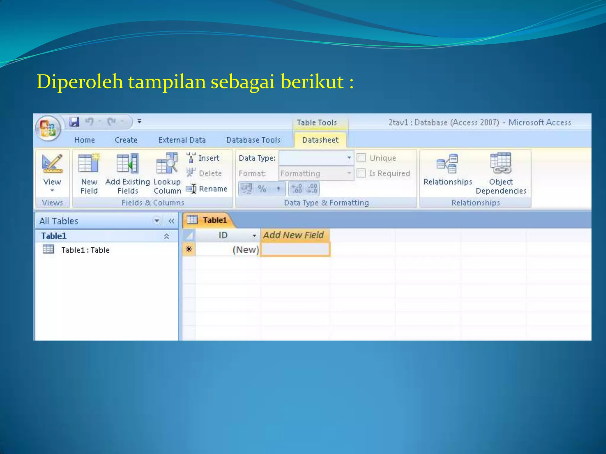 Membuat tabel | PPT