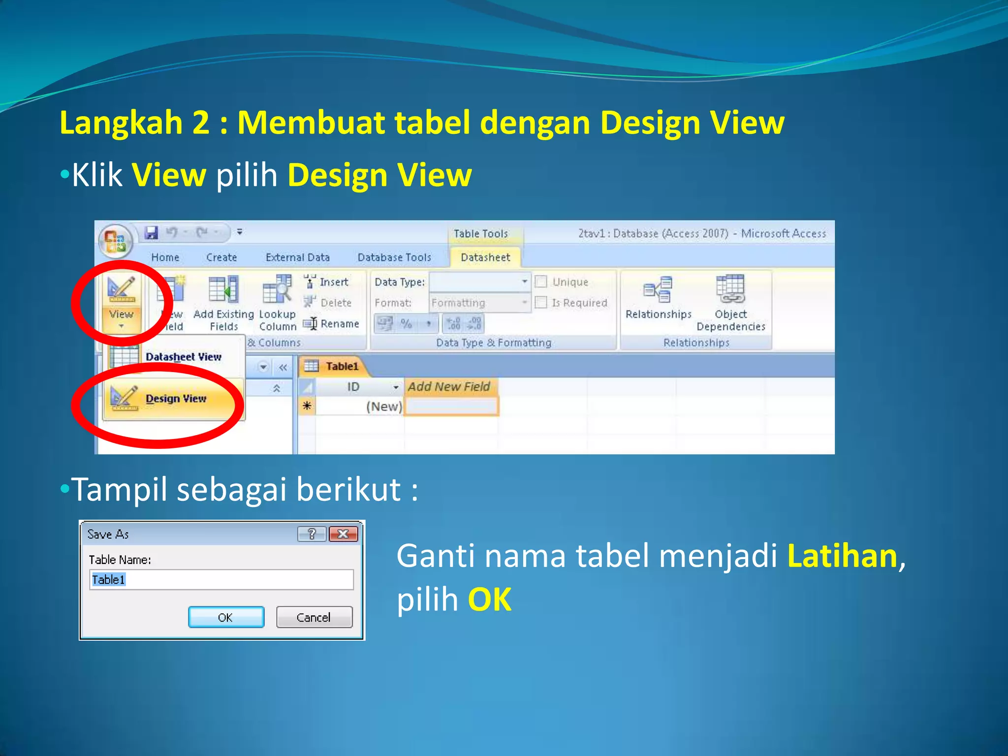 Membuat tabel | PPT