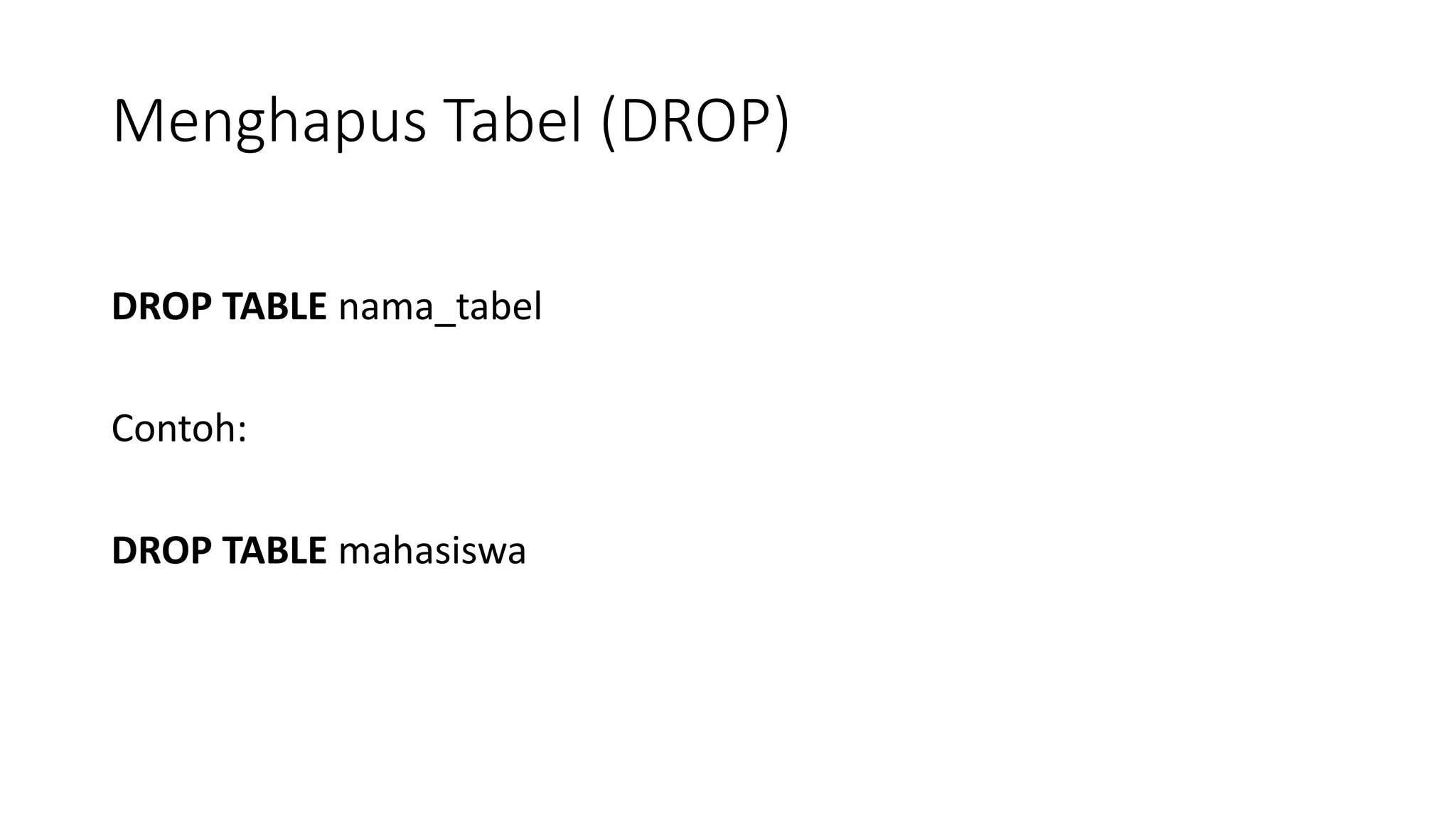 Membuat Tabel Relasi | PPTX