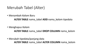 Membuat Tabel Relasi | PPTX