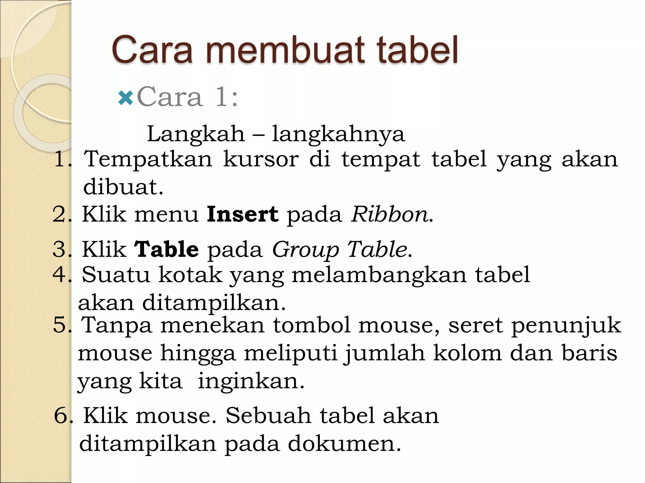 MEMBUAT TABEL.ppt