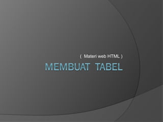 membuat tabel html kelas XII Multimedia.ppt
